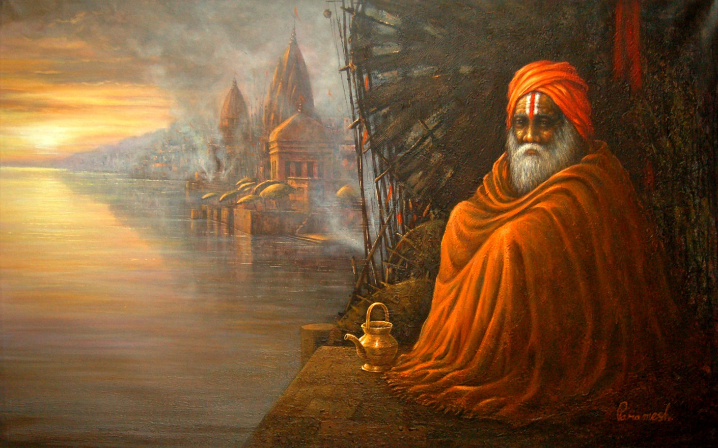Banaras Painting – Paramesh Paul – Artist