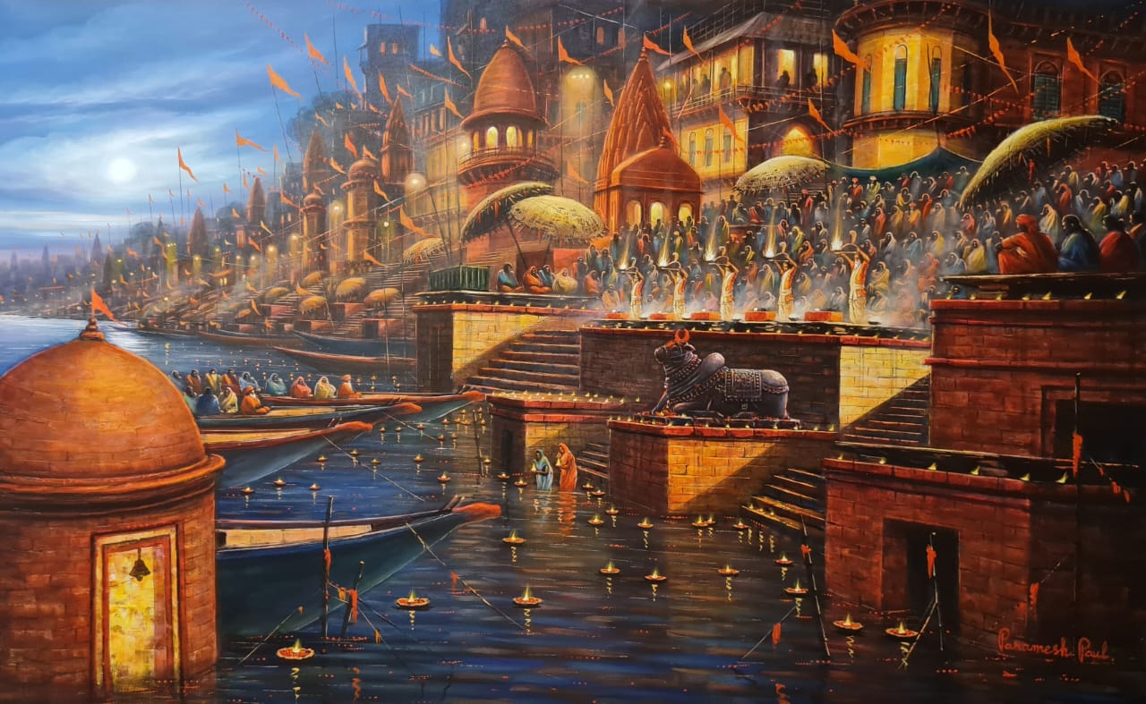 Banaras Painting – Paramesh Paul – Artist