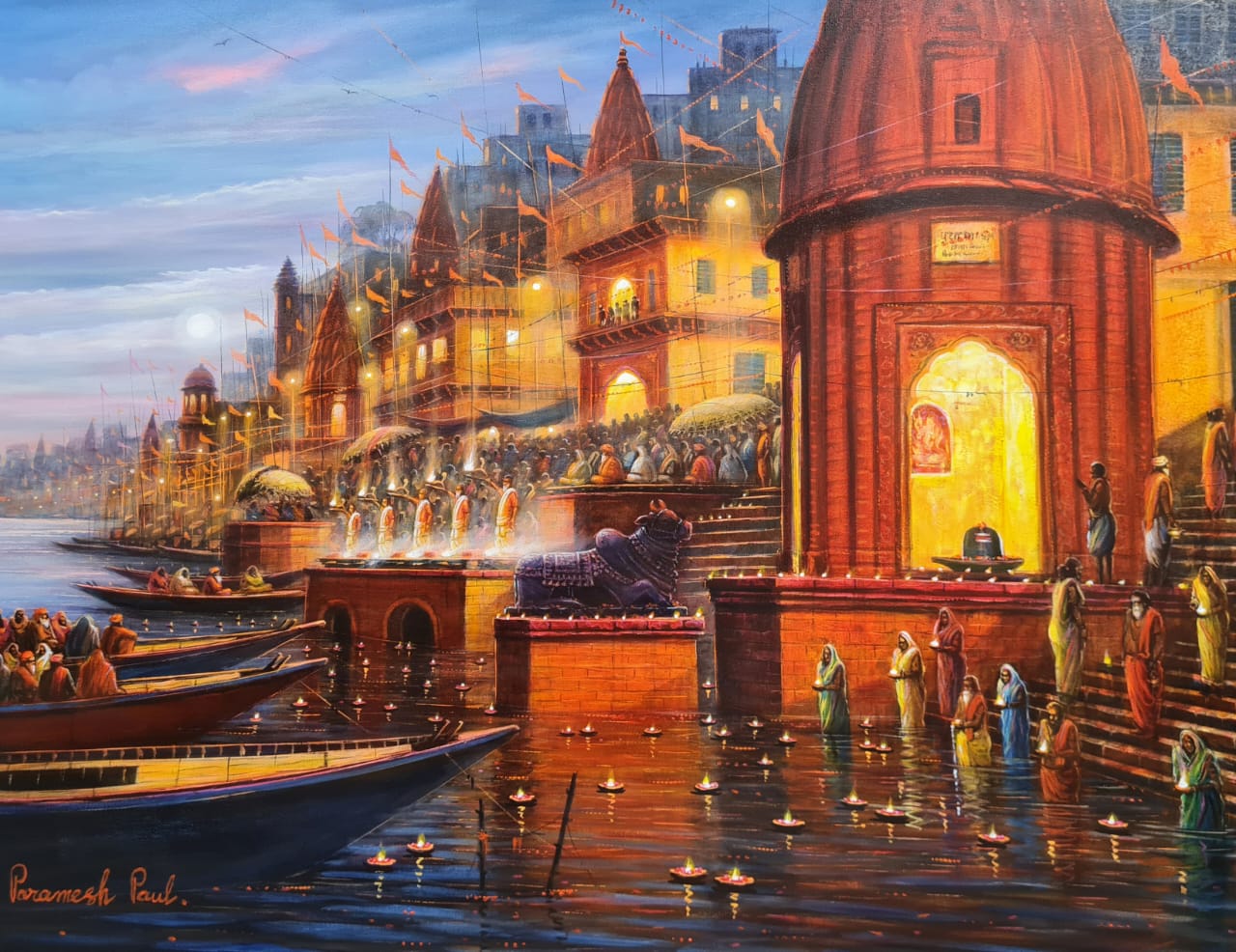 Banaras Painting – Paramesh Paul – Artist