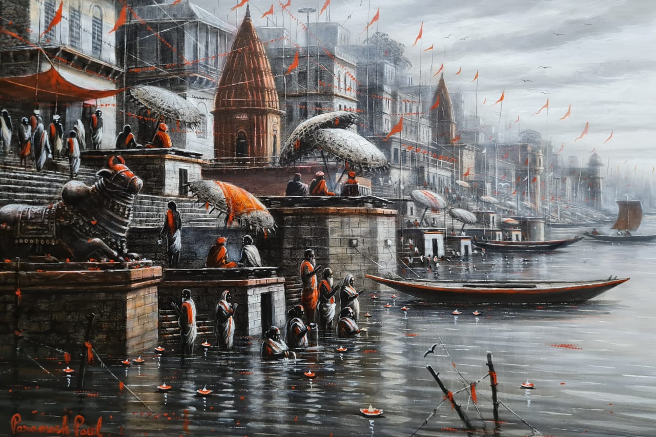 Banaras Painting – Paramesh Paul – Artist