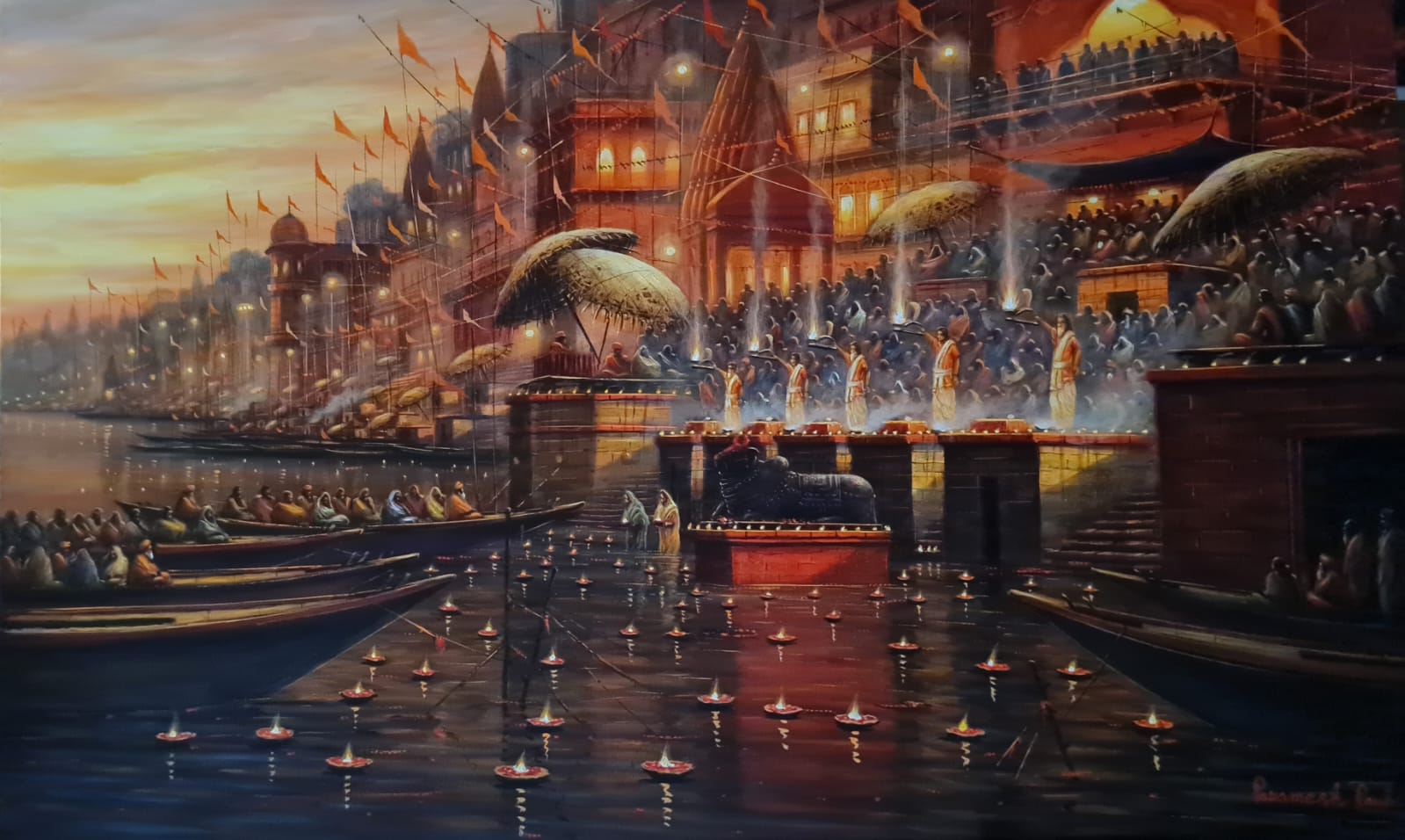 Banaras Painting – Paramesh Paul – Artist